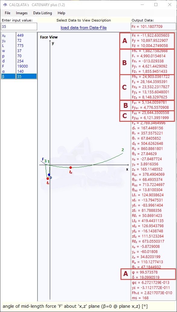 Catenary Calculator with Point Load | CalQlata